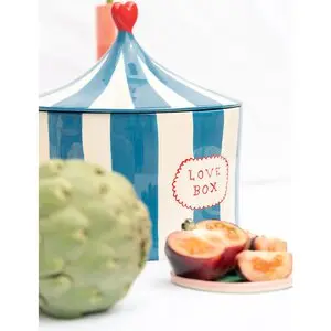 LAETITIA ROUGET Love Box Hand-painted Ceramic Storage Jar 23cm