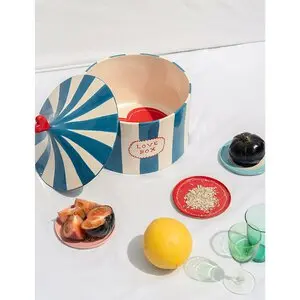 LAETITIA ROUGET Love Box Hand-painted Ceramic Storage Jar 23cm