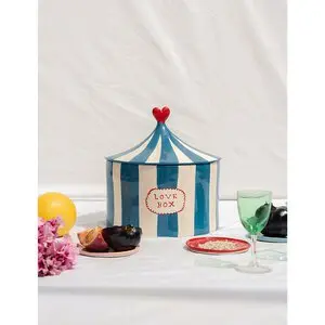 LAETITIA ROUGET Love Box Hand-painted Ceramic Storage Jar 23cm