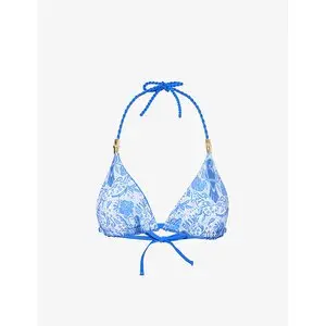 Heidi Klein Lake Como Triangle-cup Recycled Polyamide-blend Bikini Top L