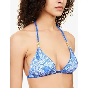 Heidi Klein Lake Como Triangle-cup Recycled Polyamide-blend Bikini Top L