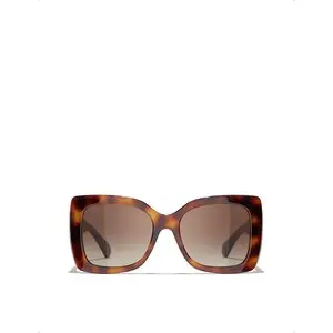 Chanel Square Sunglasses - Brown