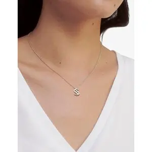 Monica Vinader Letter-charm Pendant Necklace - Sterling Silver