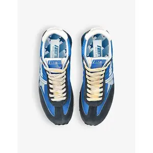 GOLDEN GOOSE Marathon Runner Suede And Mesh Low-top Trainers - Blue Other