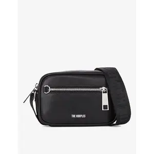 The Kooples Branded-strap Leather Crossbody Bag