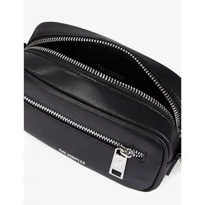 The Kooples Branded-strap Leather Crossbody Bag