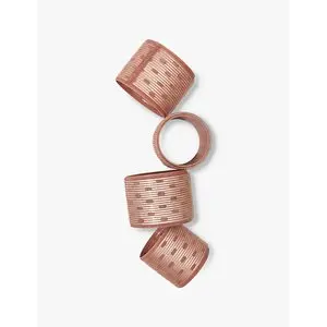 KITSCH Xl Thermal Hair Rollers Pack Of Four - Terracotta
