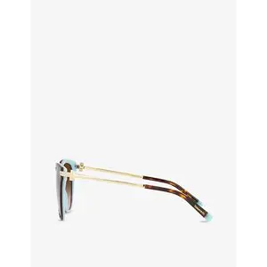 Tiffany & Co. Tf4193b Pillow-frame Sunglasses - Brown