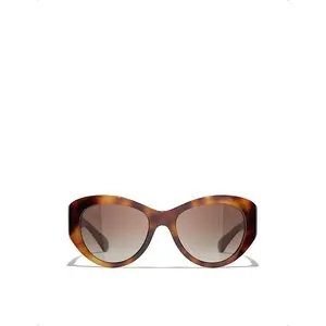 Chanel Ch5492 Butterfly Sunglasses - Brown