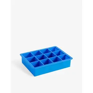 HAY Extra-large Square Silicone Ice Cube Tray - Blue
