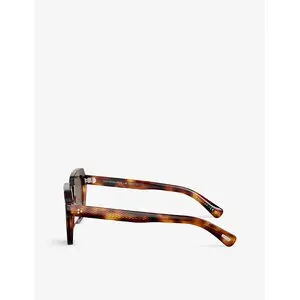 Oliver Spencer Kienna Square-frame Sunglasses - Brown