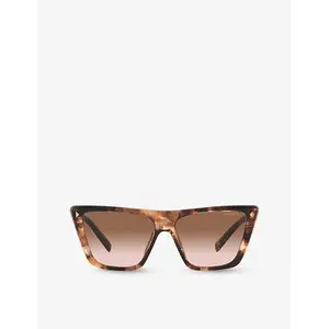 Prada Pr 21zs Butterfly-frame Sunglasses - Brown