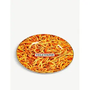 SELETTI Wears Toiletpaper Porcelain Spaghetti Plate 27cm - One-color