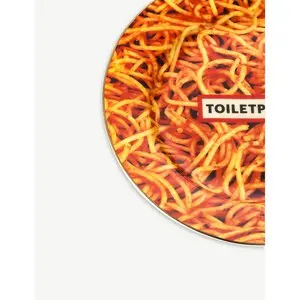 SELETTI Wears Toiletpaper Porcelain Spaghetti Plate 27cm