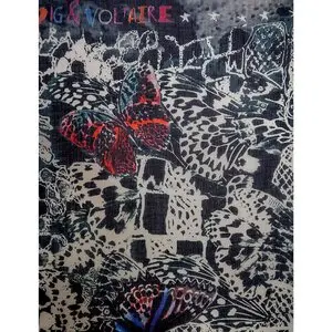 Zadig&Voltaire Kerry Butterfly-print Modal Scarf