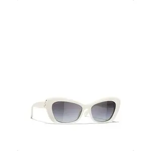 Chanel Ch5481h Cat Eye Sunglasses - White