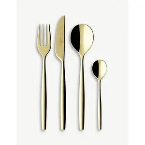 VILLEROY & BOCH Metrochic -plated Stainless Steel Cutlery Set 24 Pieces - Gold