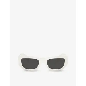Prada Pr A01s Pillow-shaped Sunglasses - White