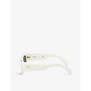 Prada Pr A01s Pillow-shaped Sunglasses - White
