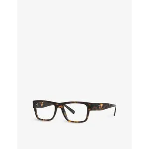 Prada Pr 15yv Acetate Square-frame Eyeglasses - Brown