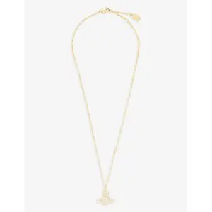 VIVIENNE WESTWOOD Carmela Orb Necklace - Gold / White Cz
