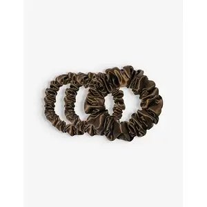 Slip Pack Of Three Silk Scrunchies - One-color