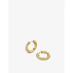 Monica Vinader Power 18ct Vermeil Sterling Silver Small Hoop Earrings - Yellow Gold