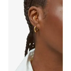 Monica Vinader Power 18ct Vermeil Sterling Silver Small Hoop Earrings