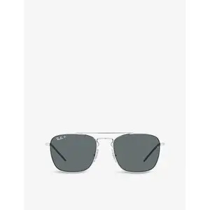 Ray-ban Square-frame Acetate Sunglasses - Silver