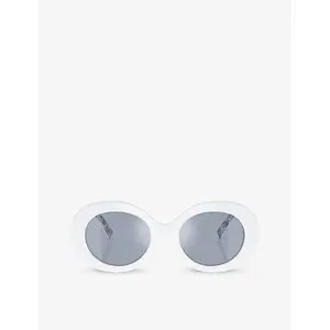 Dolce & Gabbana Dg4448 Oval-frame Sunglasses - White