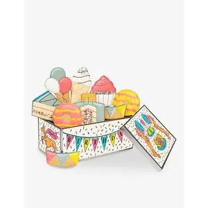 BISCUITEERS Birthday Iced Biscuit Tin 150g - One-color