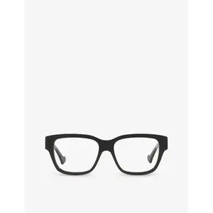 Gucci Gg1428o Square-frame Acetate Glasses - Black