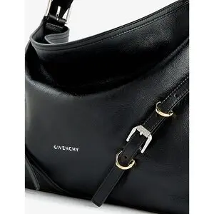 Givenchy Voyou Medium Leather Shoulder Bag - Black