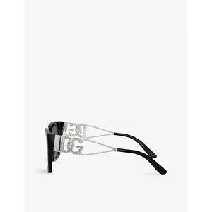 Dolce & Gabbana Dg4446b Square-frame Sunglasses - Black