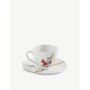 SELETTI Kintsugi N2 Porcelain Coffee Cup And Saucer - One-color