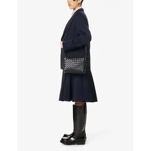 Bottega Veneta Loop Leather Crossbody Bag - Black