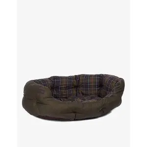 Barbour Quilted Checked Woven Dog Bed