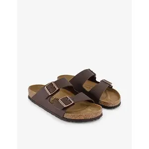 BIRKENSTOCK Arizona Double-strap Leather Sandals - Brown