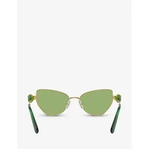 SWAROVSKI Sk7003 Irregular Sunglasses - Gold