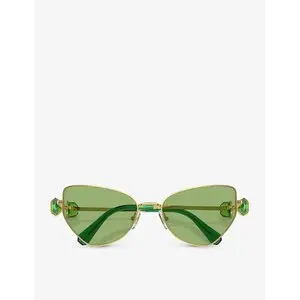 SWAROVSKI Sk7003 Irregular Sunglasses - Gold
