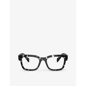 Prada Pr A10v Acetate Optical Glasses - Brown