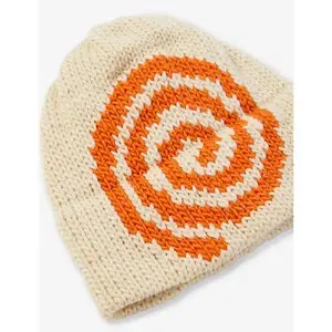 Bailey Goldberg Spiral-pattern Knitted Wool-blend Beanie