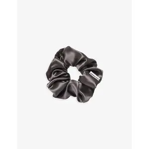MINIMALISTA The Hya Large Mulberry-silk Scrunchie Pack Of Three - Black/white