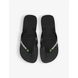 Havaianas Brasil Logo Flip-flops - Black/black
