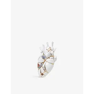 SELETTI Love In Bloom Kintsugi 24ct Yellow-gold Plated Porcelain Vase 25cm - One-color