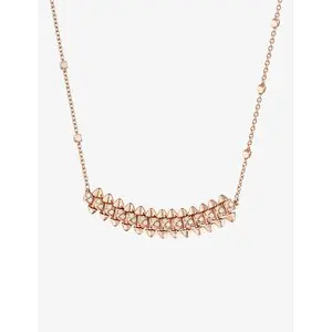 CARTIER Clash De 18ct Rose-gold And Diamond Pendant Necklace - Rose Gold