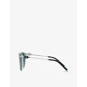 Tiffany & Co. Cat Eye-frame Acetate Sunglasses - Black