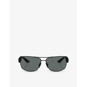 Prada Ps 50zs Pillow-frame Sunglasses - Black