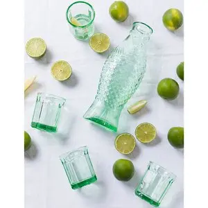 SERAX Paola Navone Fish & Fish Glass Bottle - Green