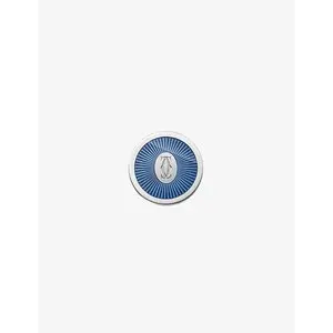 Cartier Double C De Palladium-plated Sterling-silver And Lacquer Cufflinks - Grey/blue
